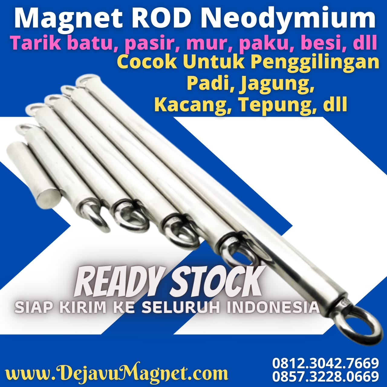 Hub: 0812.3042.7669 | MAGNET TRAP ROD NEODYMIUM NdFeB BAR SUPER ...